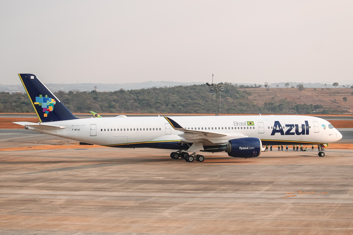 Azul recebe o seu primeiro Airbus A350 - Cartões, Milhas e Viagens