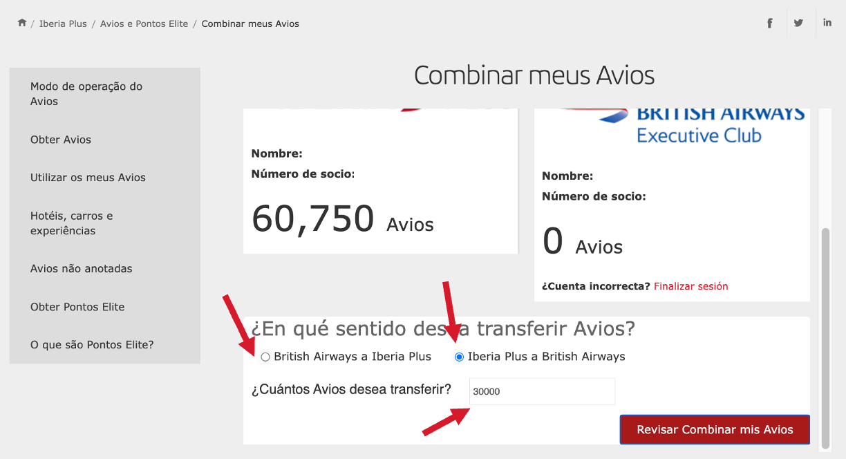 Como linkar as contas da Iberia, British e Qatar para compartilhar Avios entre os programas ...