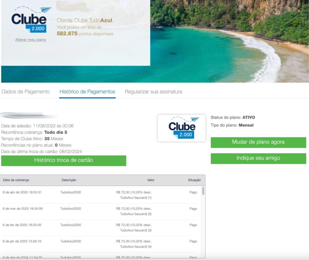 Como checar o tempo de Clube no Azul Fidelidade | Cartões, Milhas e Viagens